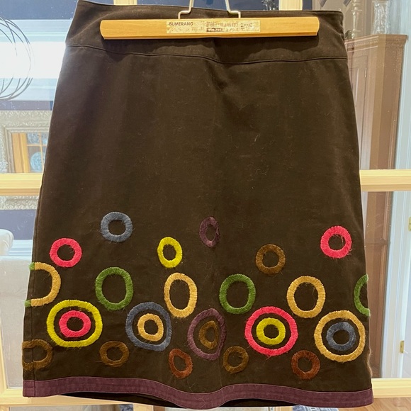Boden | Skirts | Boden Black Skirt With Whimsical Appliqusus Size 8r Uk ...